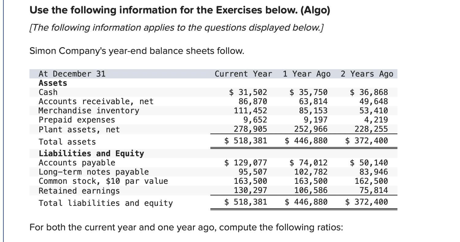 Solved Exercise 13-9 (Algo) ﻿Analyzing risk and capital | Chegg.com