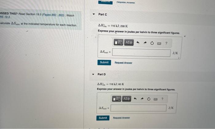 Solved ΔHm=−263 kJ;298 K Express your answer in joules per | Chegg.com