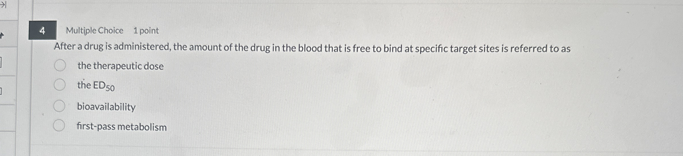 Solved 4Multiple Choice1 pointAfter a drug is administered, | Chegg.com Solved 4Multiple Choice1 pointAfter a drug is administered, | Chegg.com