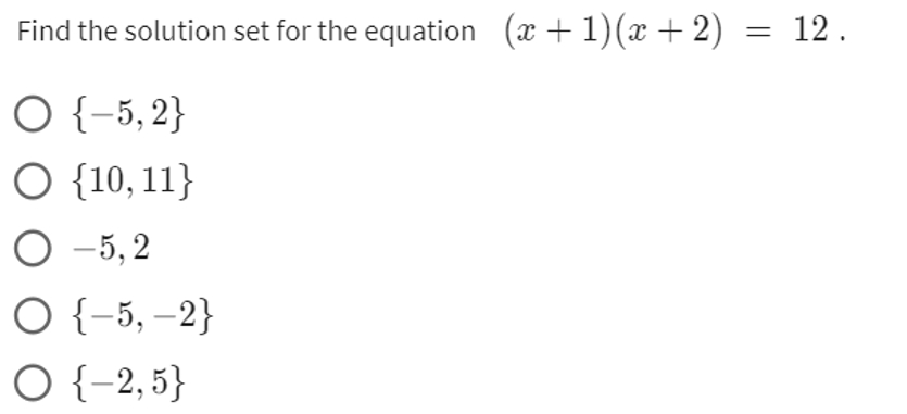 Solved Find the solution set for the equation | Chegg.com