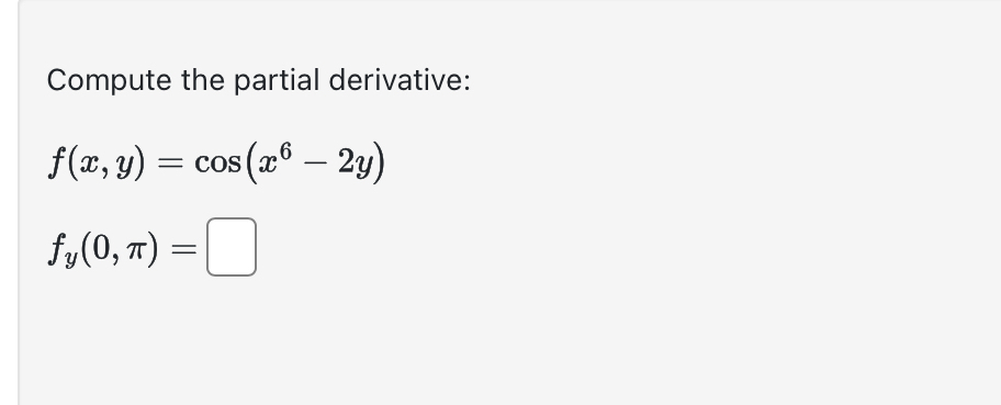 Solved Compute the partial | Chegg.com
