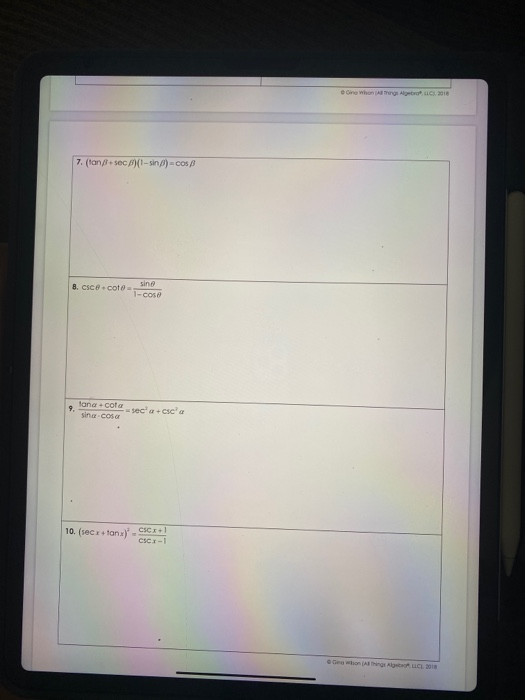 Solved Name: Date: Per Unit 6: Trigonometric Identities & | Chegg.com Solved Name: Date: Per Unit 6: Trigonometric Identities & | Chegg.com