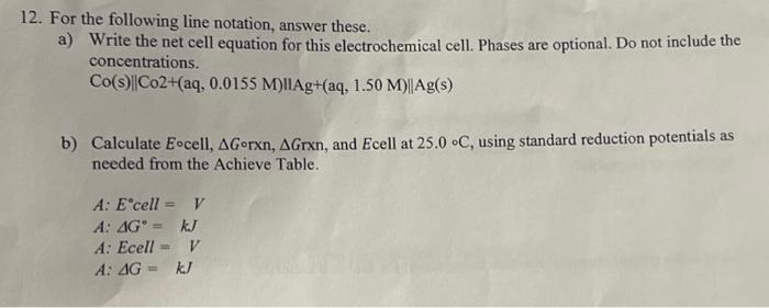 Solved 2. For the following line notation, answer these. a) | Chegg.com