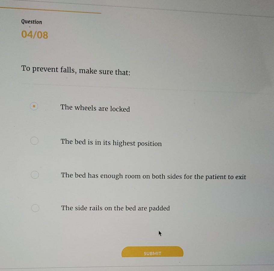 Solved Identify all appropriate fall prevention | Chegg.com