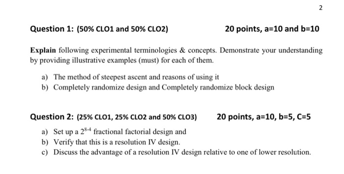 Solved Question 1: (50% CLO1 and 50% CLO2) 20 points, a=10 | Chegg.com