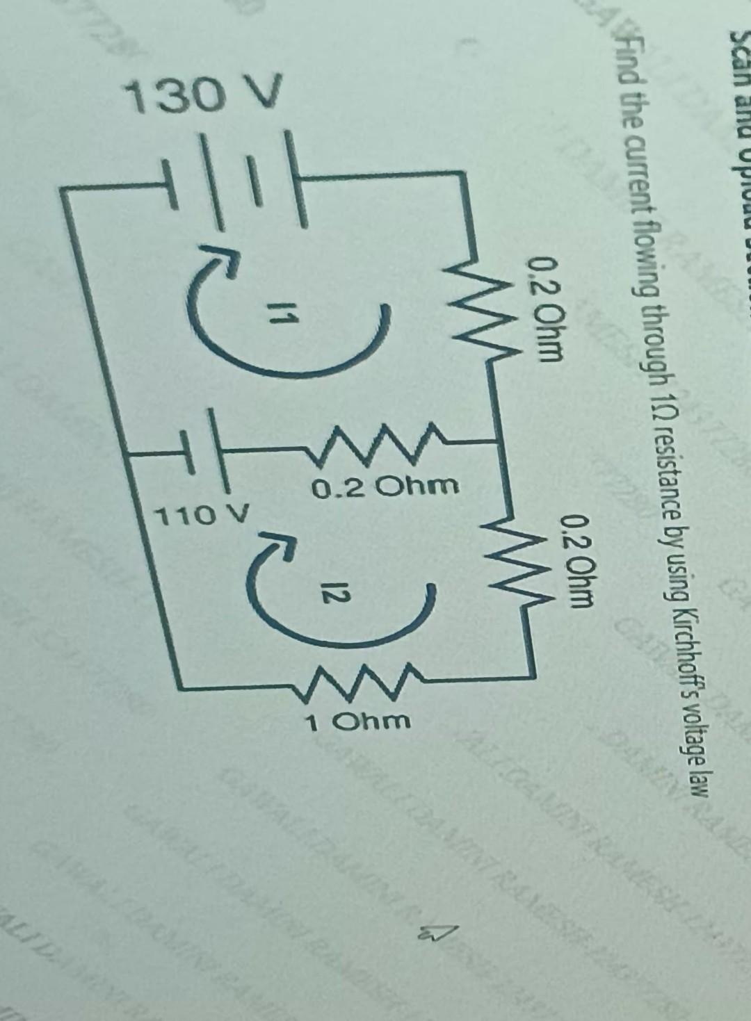 Solved Find the current flowing through 1Ω resistance by | Chegg.com