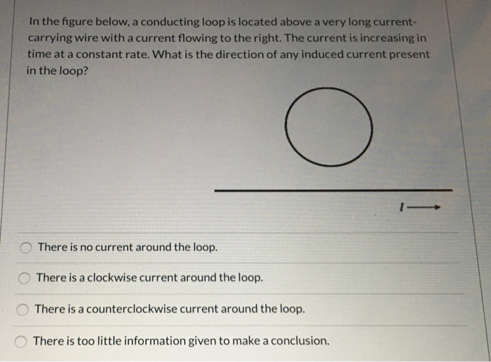 Solved In the figure below, a conducting loop is located | Chegg.com