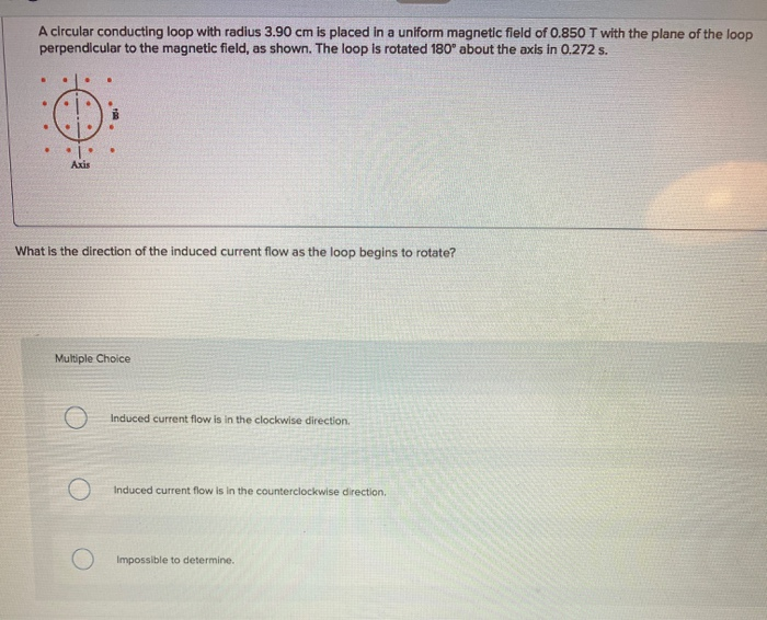 Solved A circular conducting loop with radius 3.90 cm is | Chegg.com