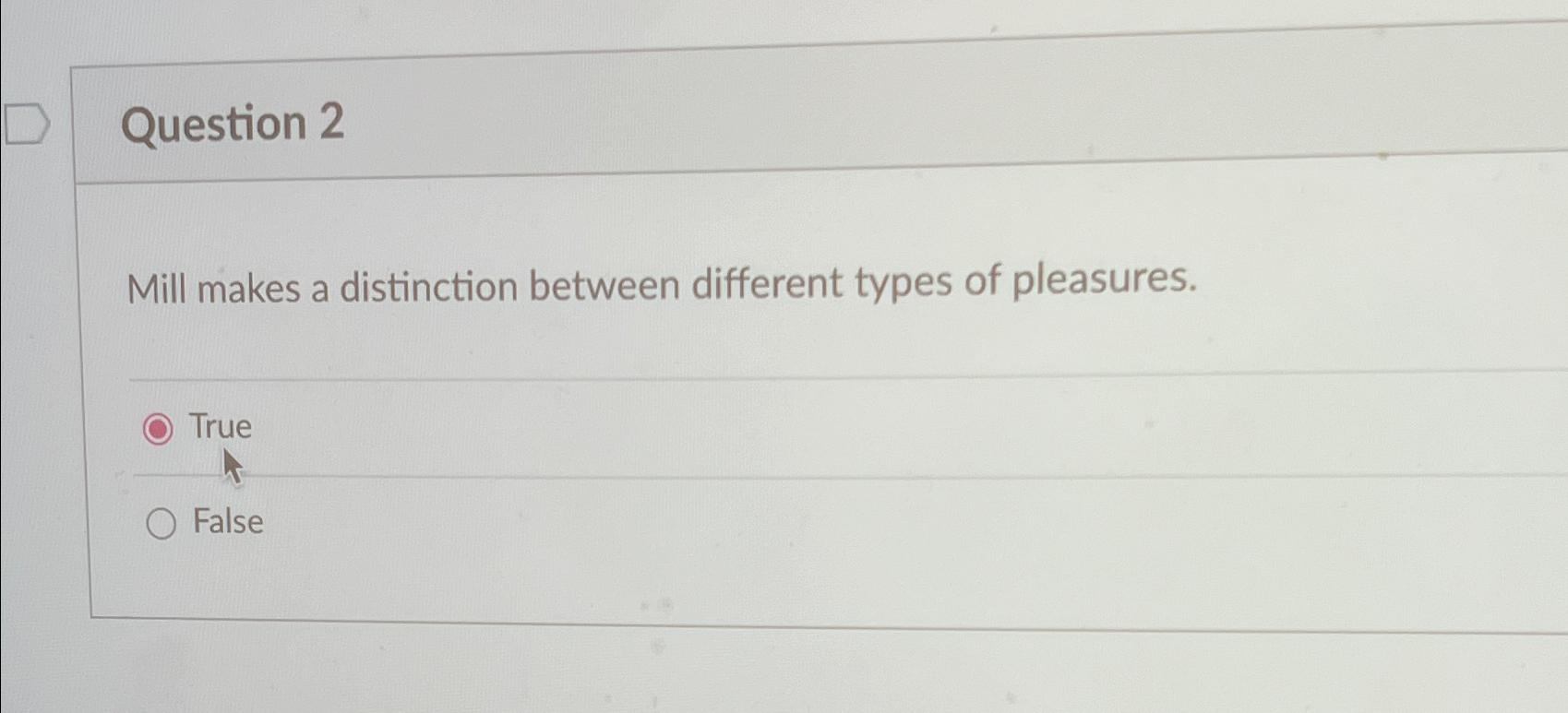 Solved Question 2Mill makes a distinction between different | Chegg.com
