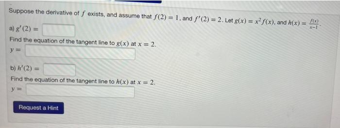 Solved Suppose the derivative of f exists, and assume that | Chegg.com