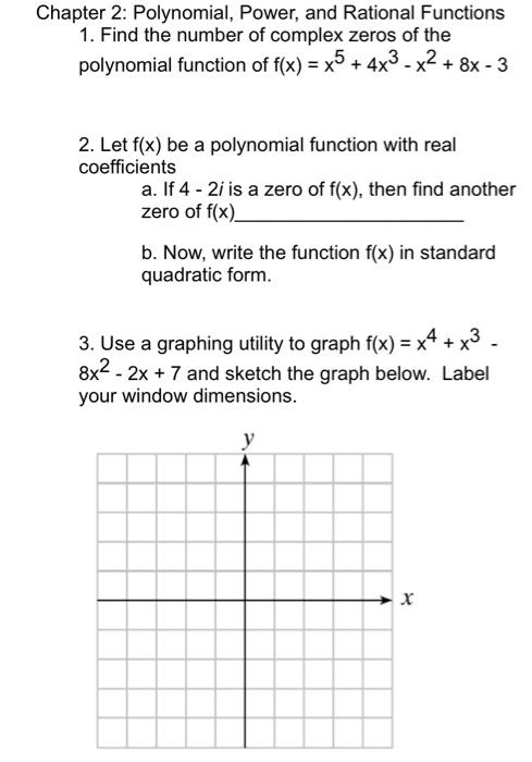 Solved Chapter 2: Polynomial, Power, and Rational Functions | Chegg.com