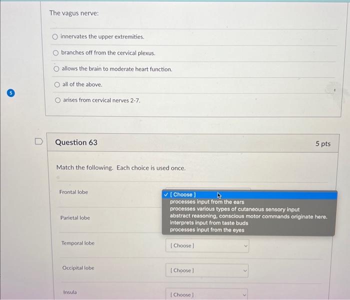 Solved Question 60 The cingulate gyrus Is involved in | Chegg.com