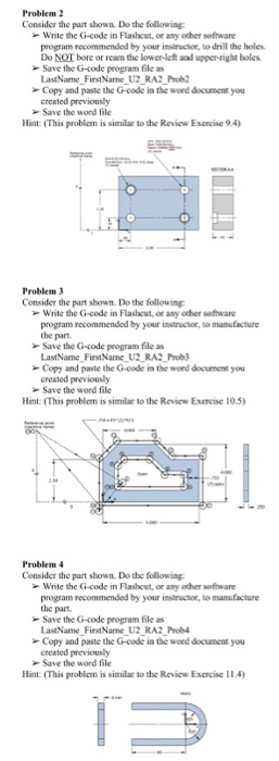 Problem 1 Consider the part shown. Do the following: | Chegg.com