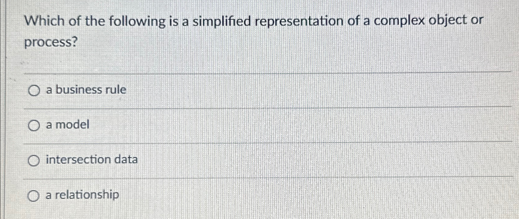 Solved Which of the following is a simplified representation | Chegg.com
