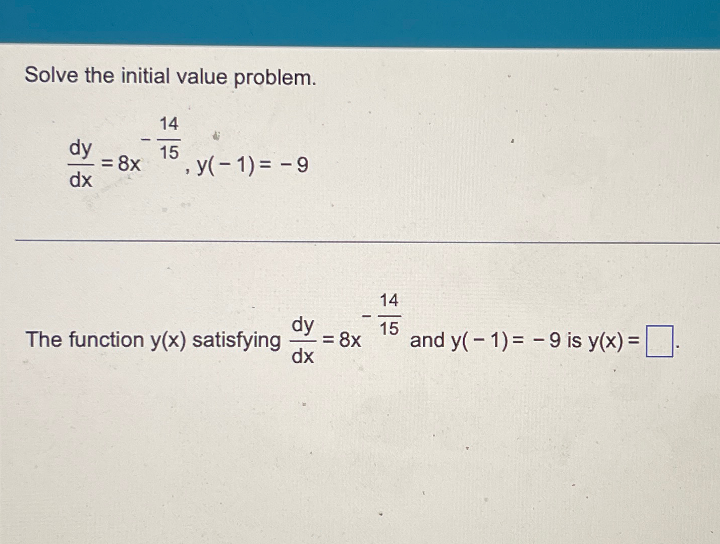 Solve the initial value | Chegg.com