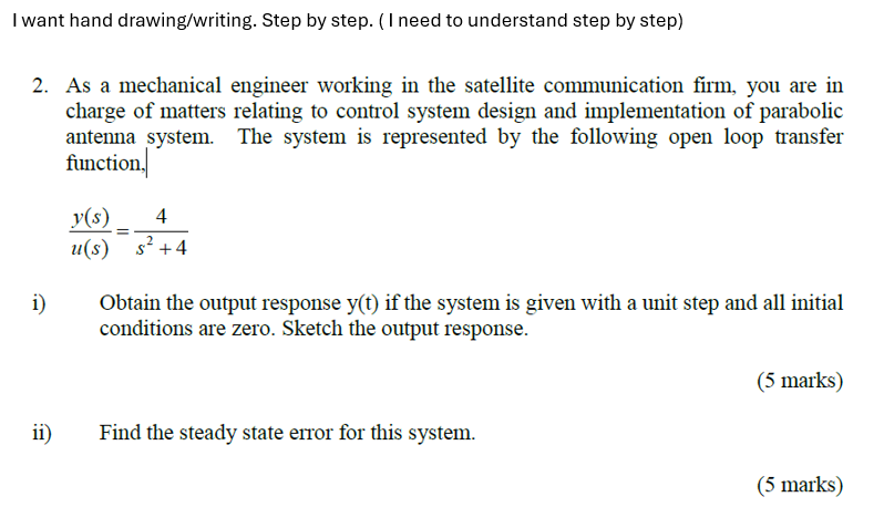 Solved I want hand drawing/writing. ﻿Step by step. (I need | Chegg.com