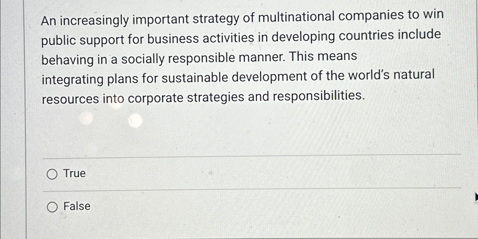 Solved An increasingly important strategy of multinational | Chegg.com