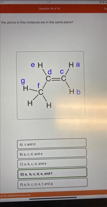 Solved the atoms in this molecule are in the same plane? | Chegg.com