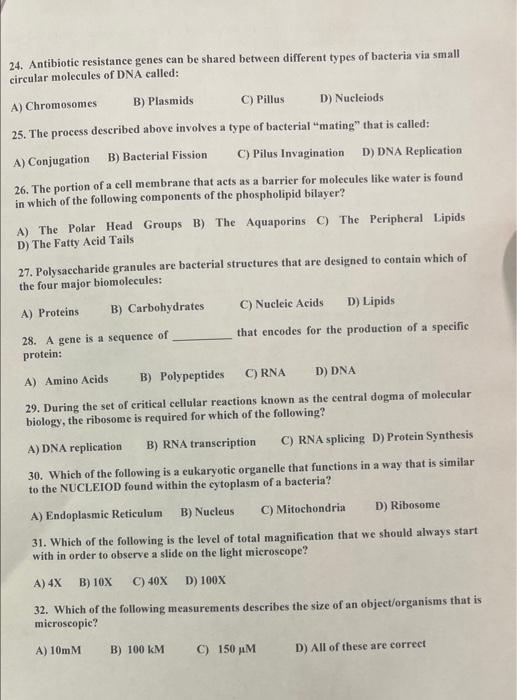 Solved Bio 295 EXAM 1: Multiple choice: 40 questions Circle | Chegg.com