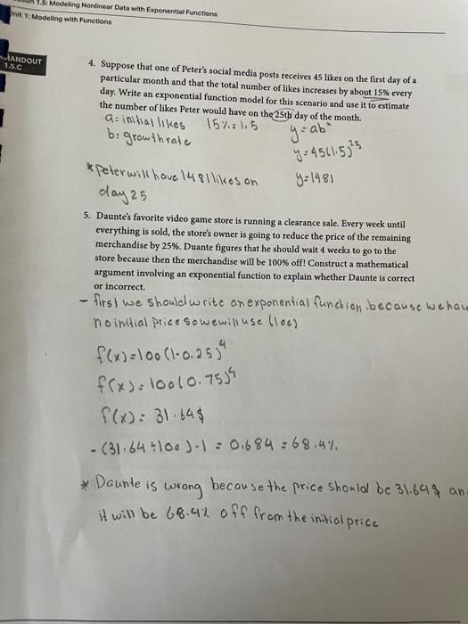 Solved PART D: Exponential Regression 1. In recent years, | Chegg.com