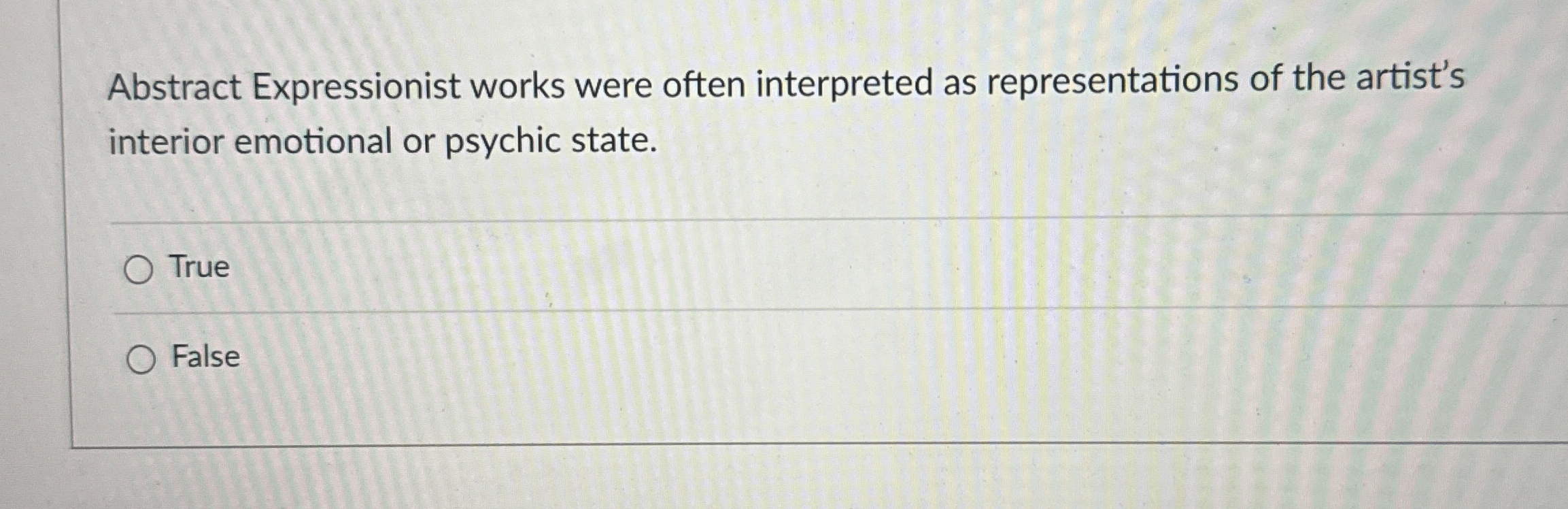 Solved Abstract Expressionist works were often interpreted | Chegg.com
