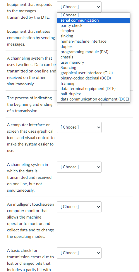 Solved q1. ﻿Equipment that initiates communication by | Chegg.com