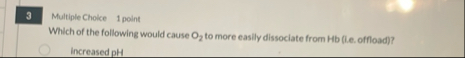 Solved 3Multiple Choice 1 ﻿point Which of the following | Chegg.com