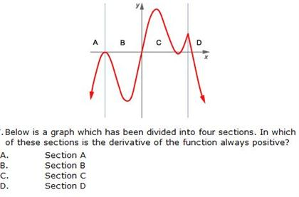 Solved Below is a graph which has been divided into four | Chegg.com