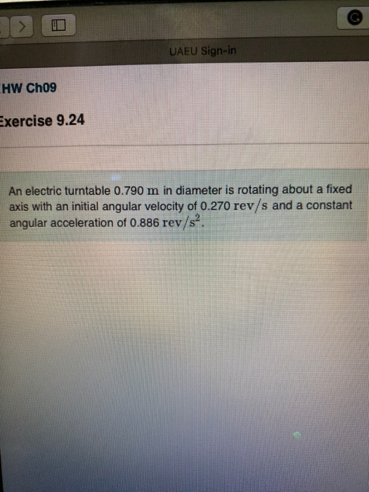 Solved UAEU Sign-in HW Ch09 Exercise 9.24 An electric | Chegg.com