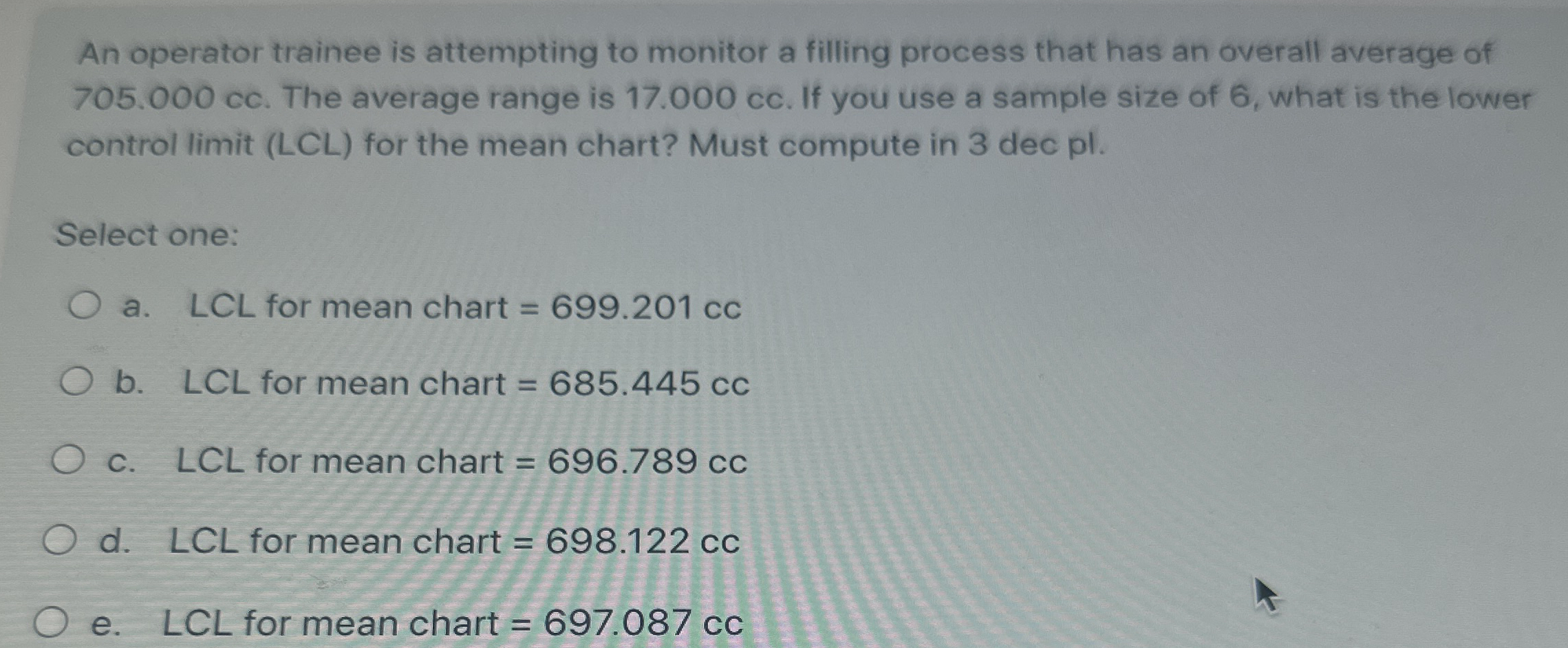 Solved An operator trainee is attempting to monitor a | Chegg.com
