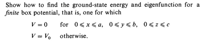 Show How To Find The Ground State Energy And