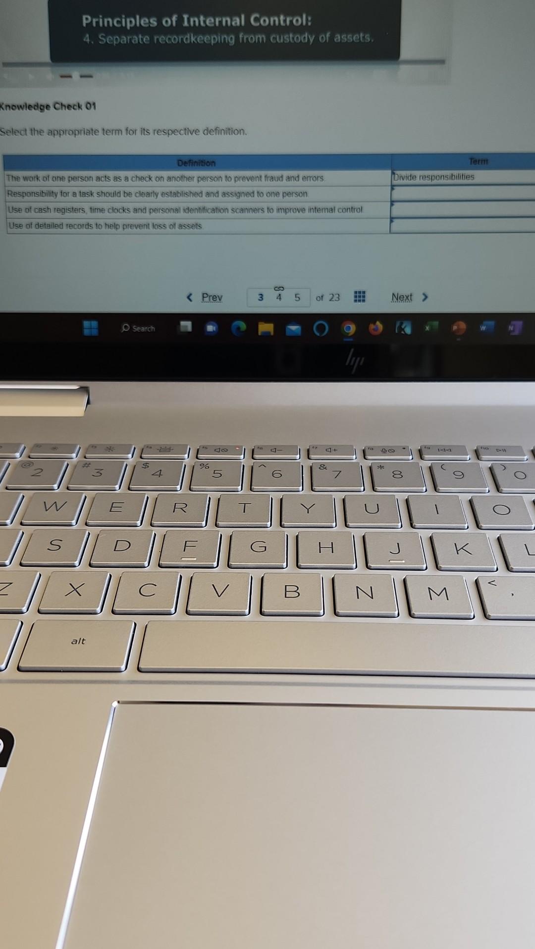 Solved Knowledge Check O1 Select the appropriate term for | Chegg.com