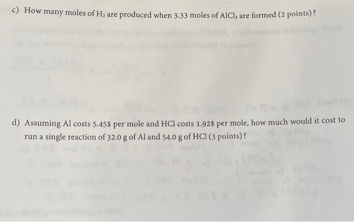 Solved Problem 6 - The Mole Ratio. Solve the questions based | Chegg.com