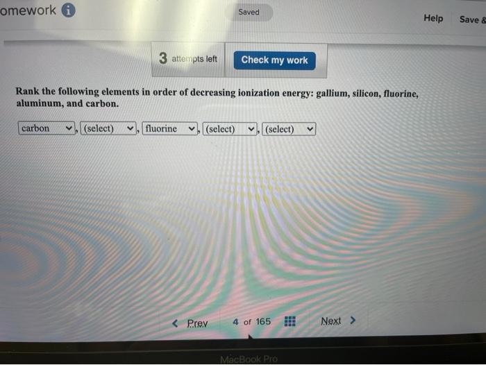 Solved omework A Saved Help Save & 3 attempts left Check my | Chegg.com