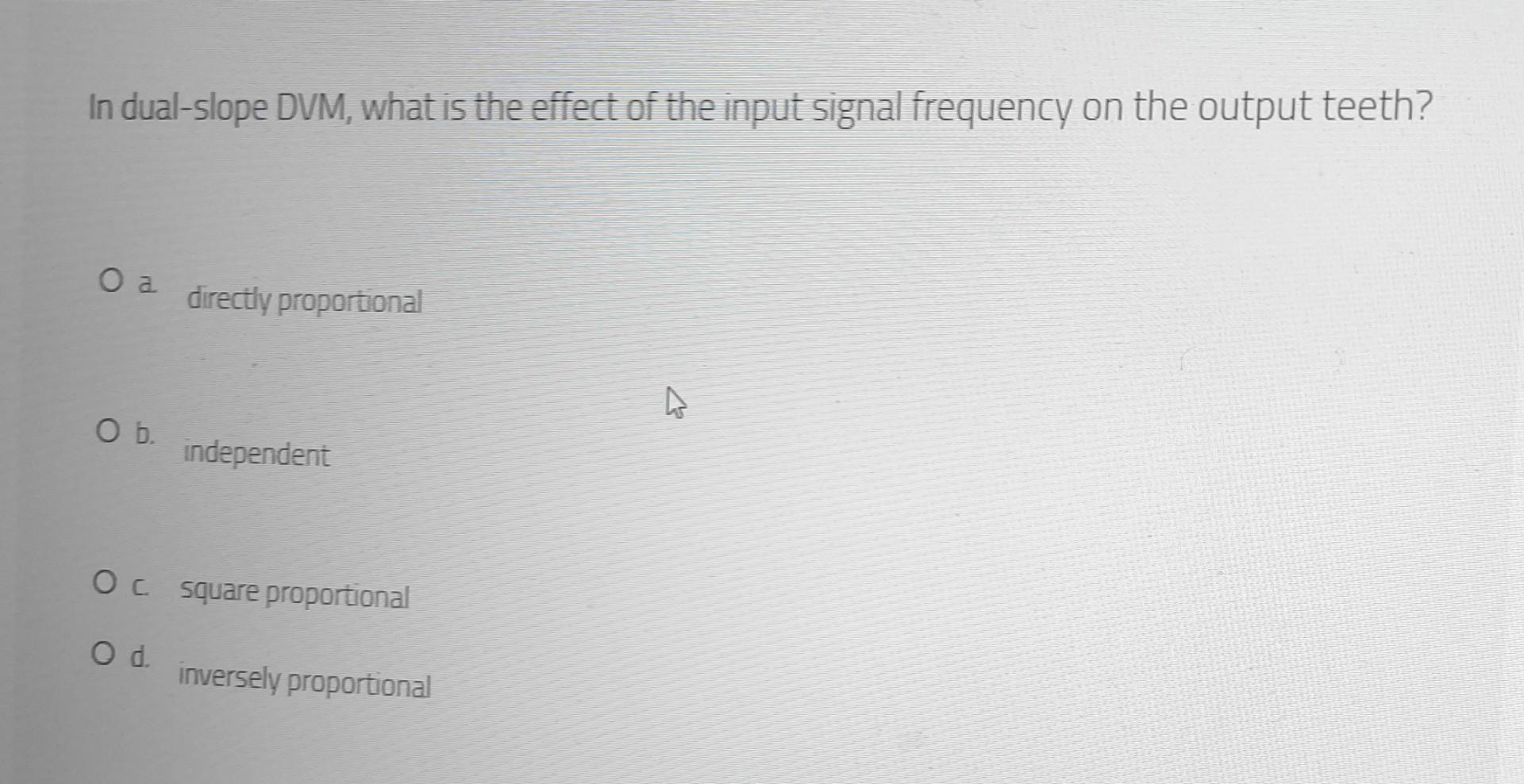 In dual-slope DVM, what is the effect of the input | Chegg.com