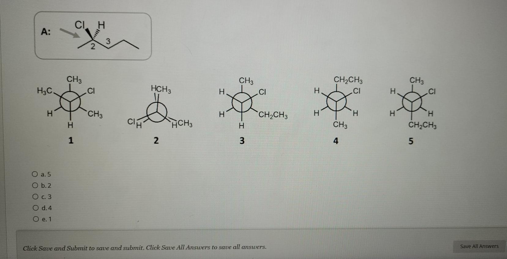 Solved CI. H A: W. 3 2 CH3 CH3 CH2CH3 ci CH3 Н.С. HCH3 H CI | Chegg.com
