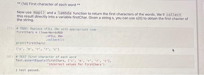 Solved ** Part 1: Creating a base RDD and pair RDDs ** In | Chegg.com