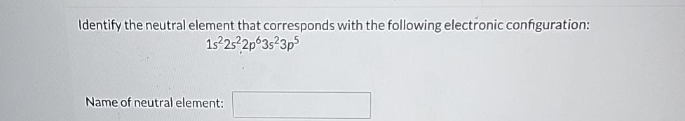 Identify the neutral element that corresponds with | Chegg.com