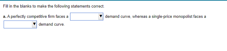Solved Fill in the blanks to make the following statements | Chegg.com