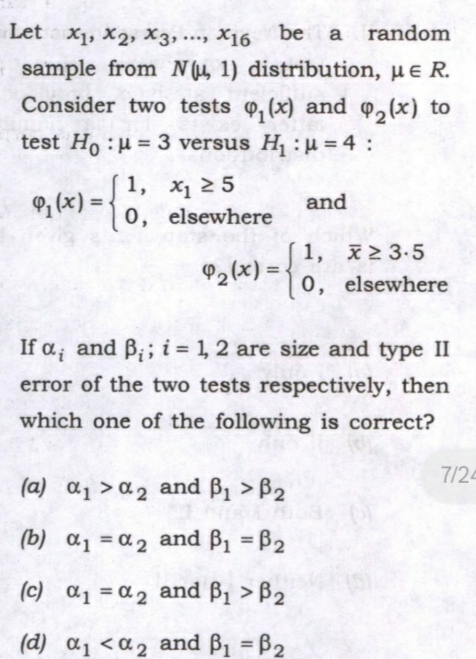 Solved Let x1,x2,x3,dots,x16 ﻿be a random sample from N(μ,1) | Chegg.com