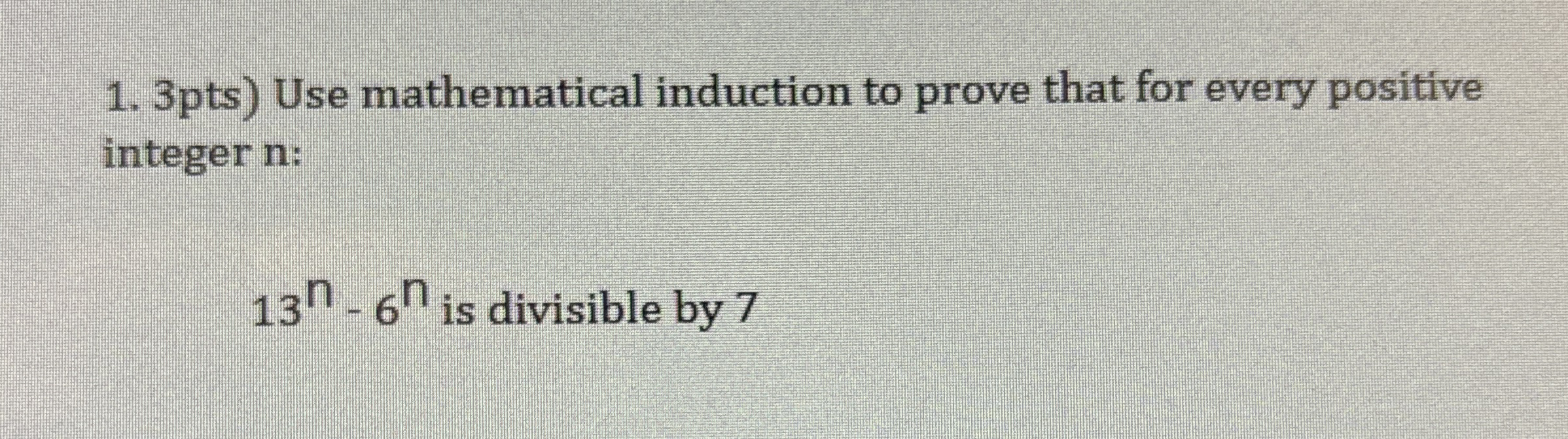 3pts) ﻿Use mathematical induction to prove that for | Chegg.com