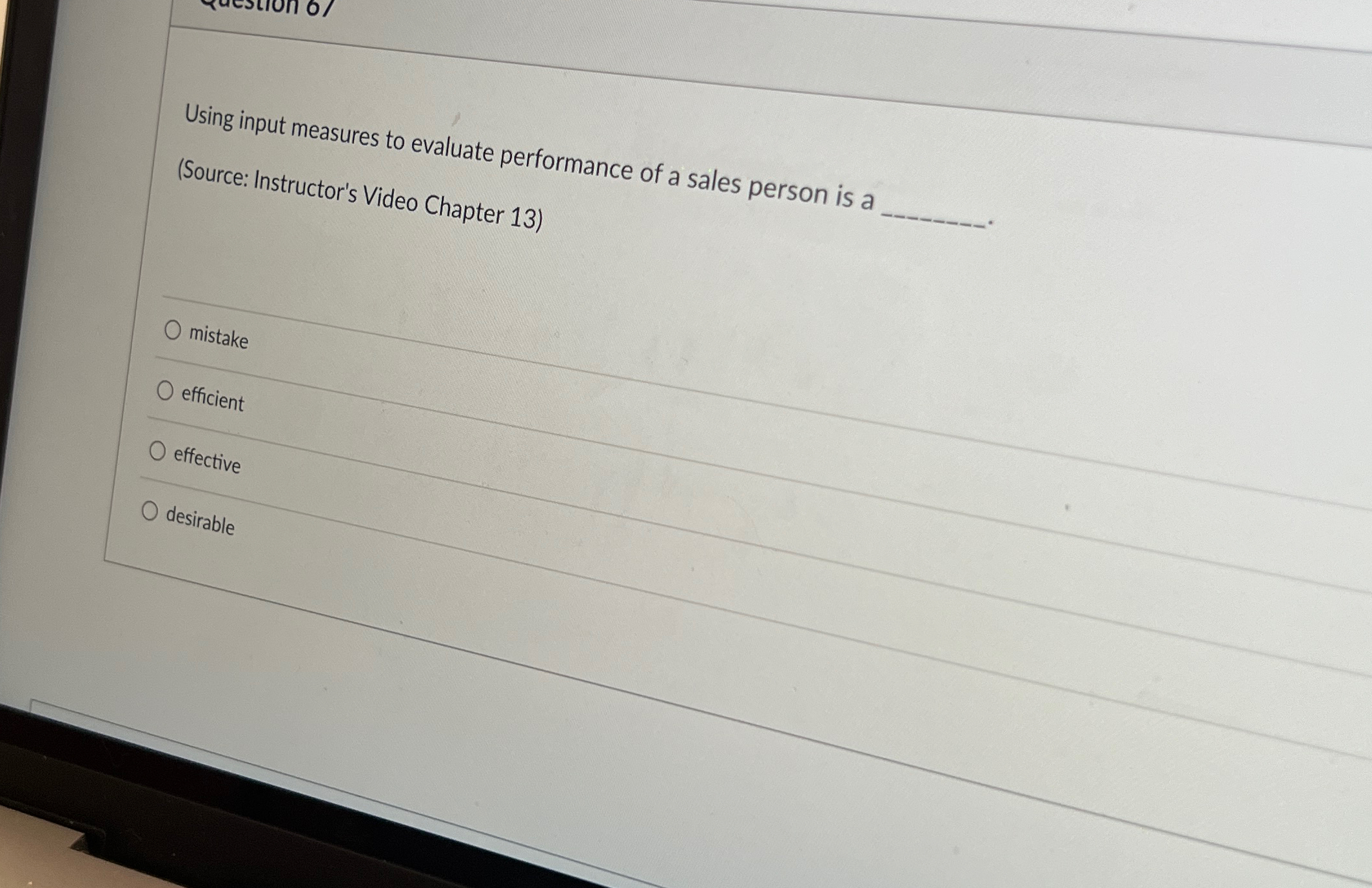 Solved Using input measures to evaluate performance of a | Chegg.com