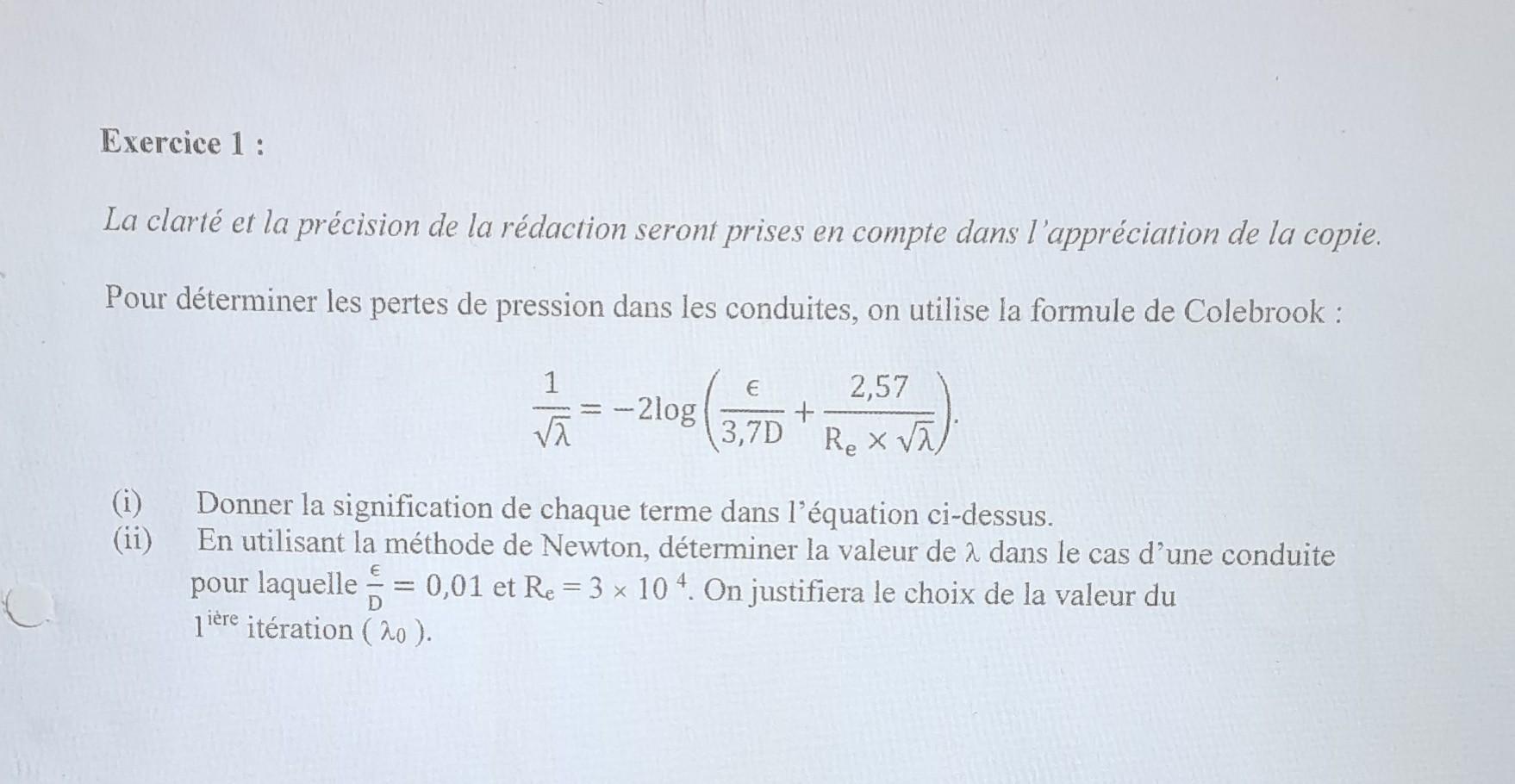 Exercice 1: La clarté et la précision de la rédaction | Chegg.com