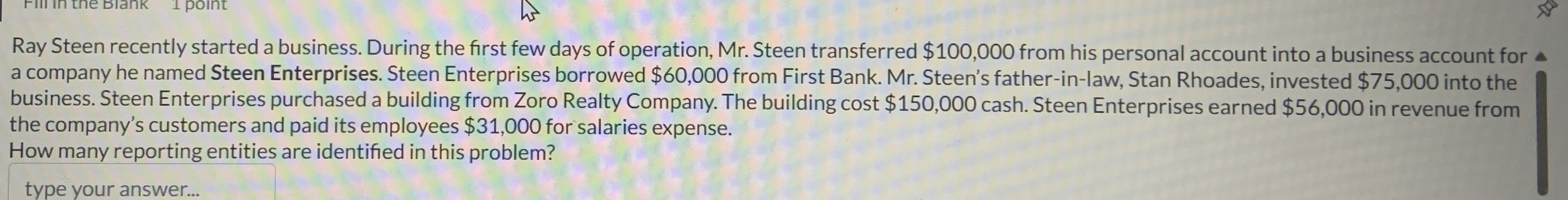 Ray Steen recently started a business. During the | Chegg.com