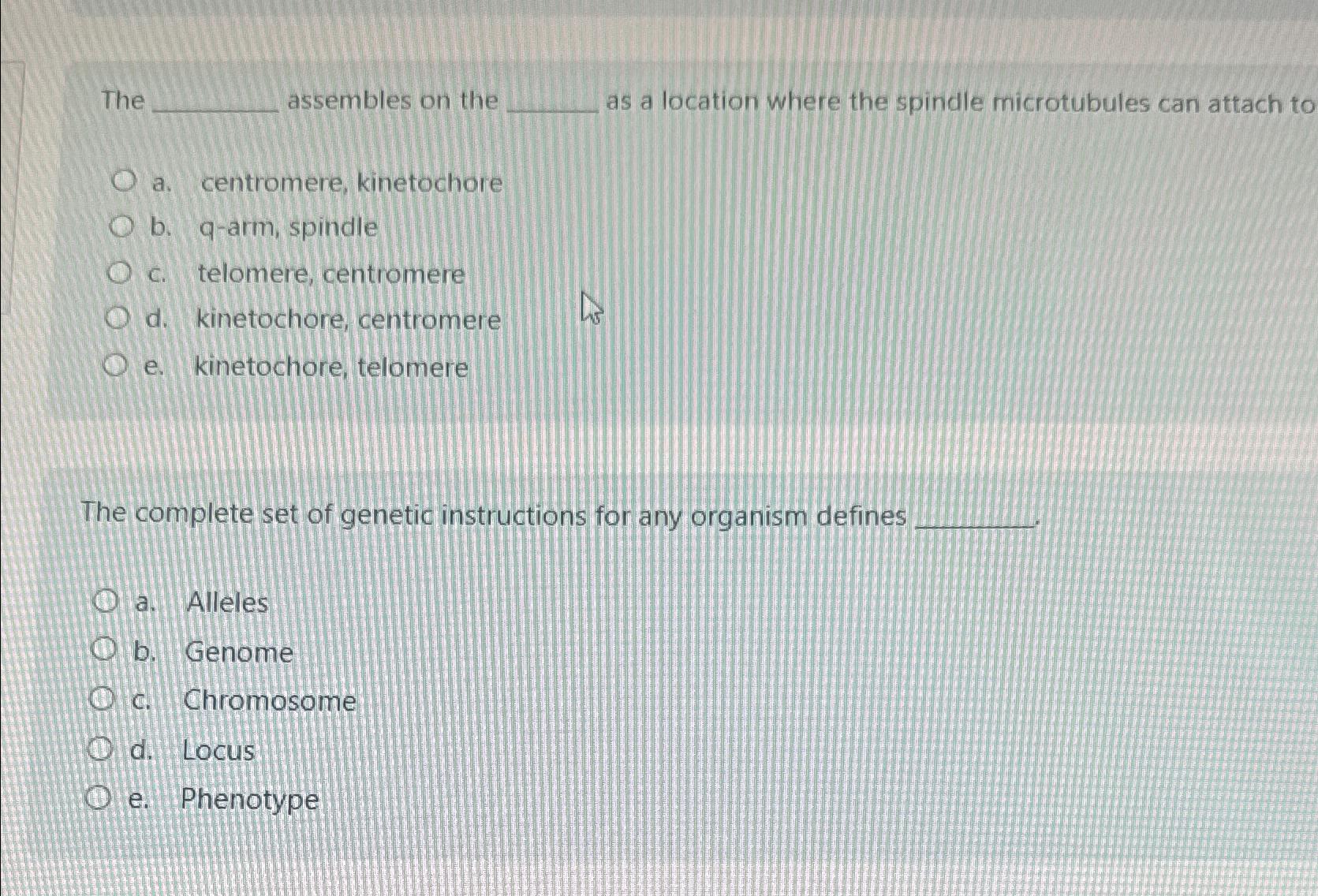 Solved Theassembles on theas a location where the spindle | Chegg.com