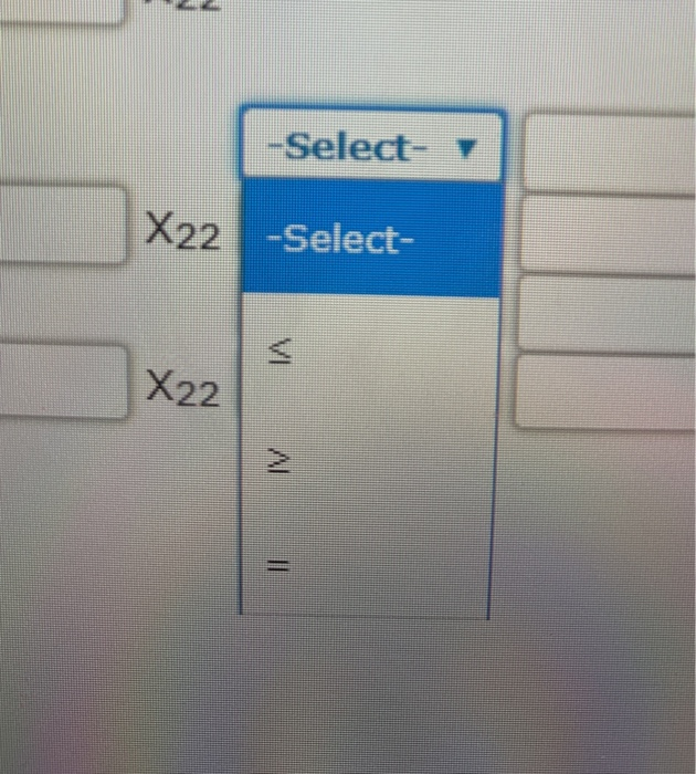 Solved options from the selext down arrow are shown in | Chegg.com