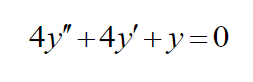 Solved Find the general solution: 4y''+4y'+y=0 | Chegg.com