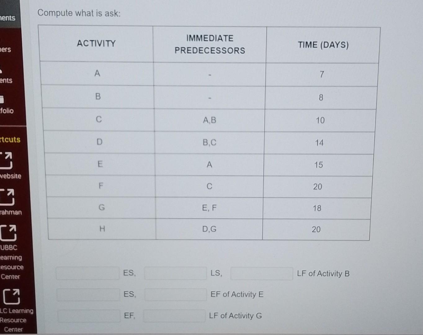 Solved Compute what is ask: | Chegg.com