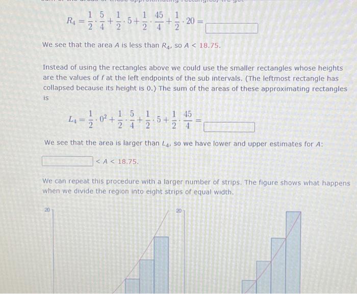 Solved 20 Video Example EXAMPLE 1 Use rectangles to estimate | Chegg.com