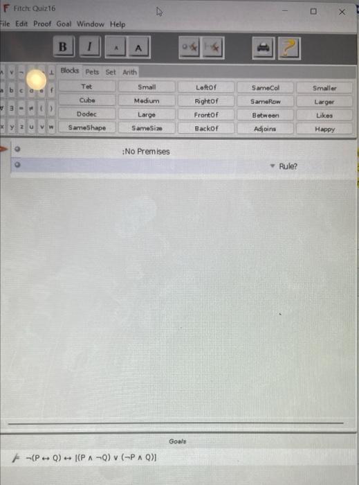 ⇔−(P↔Q)↔∣(P∧¬Q)∨(¬P∧Q)] | Chegg.com